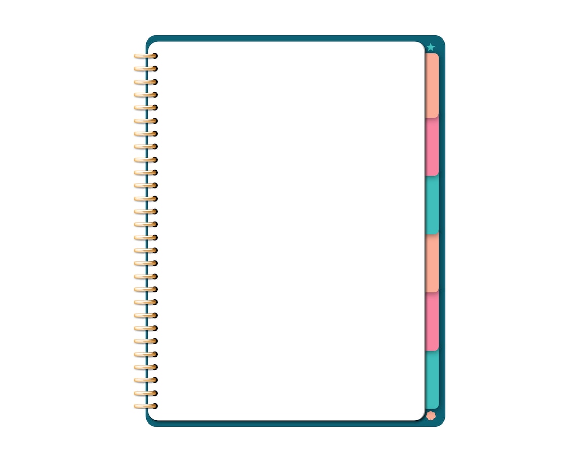 Colorful Paint Goodnotes Notebook Digital Notebook With 6 Subjects ...