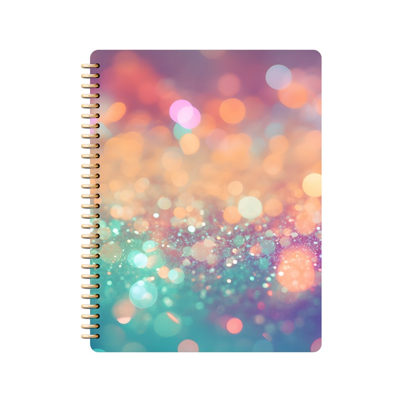 Glitter Goodnotes Notebook Digital Notebook With Sparkles Bokeh Glitter ...