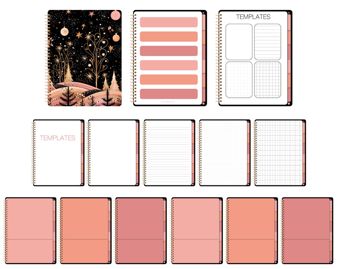 Christmas Goodnotes Notebook Digital Notebook for Goodnotes Christmas ...