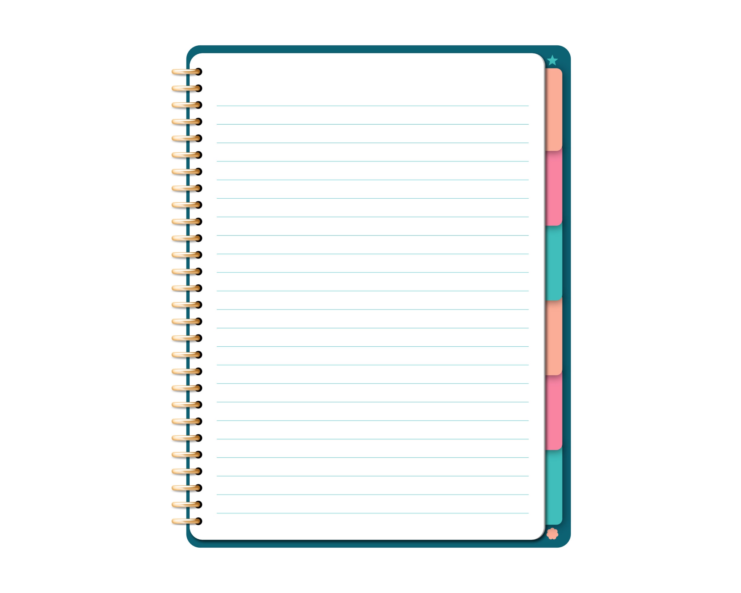 Colorful Paint Goodnotes Notebook Digital Notebook With 6 Subjects ...