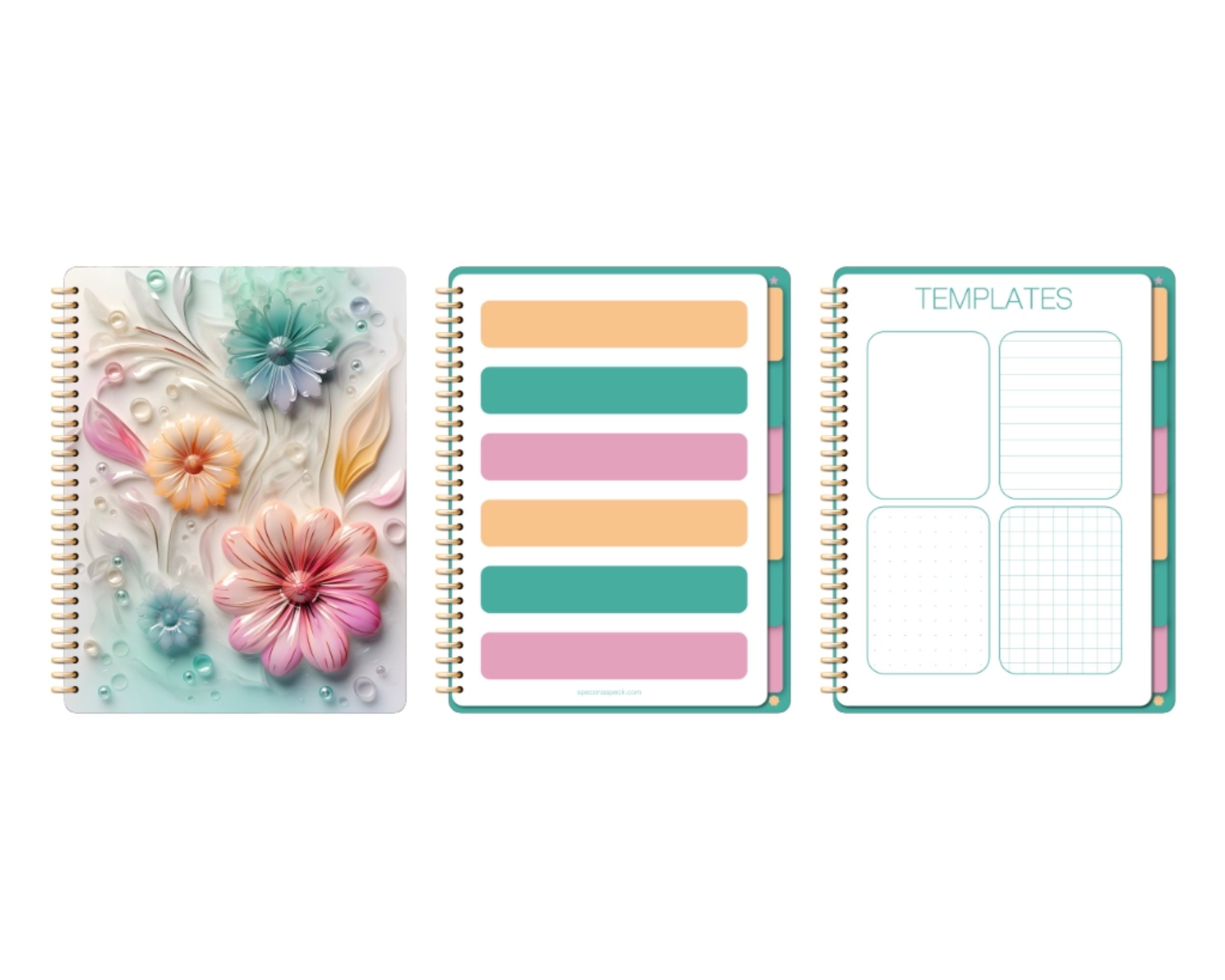 Glass Flowers Goodnotes Notebook - 6-subject Goodnotes Journal ...