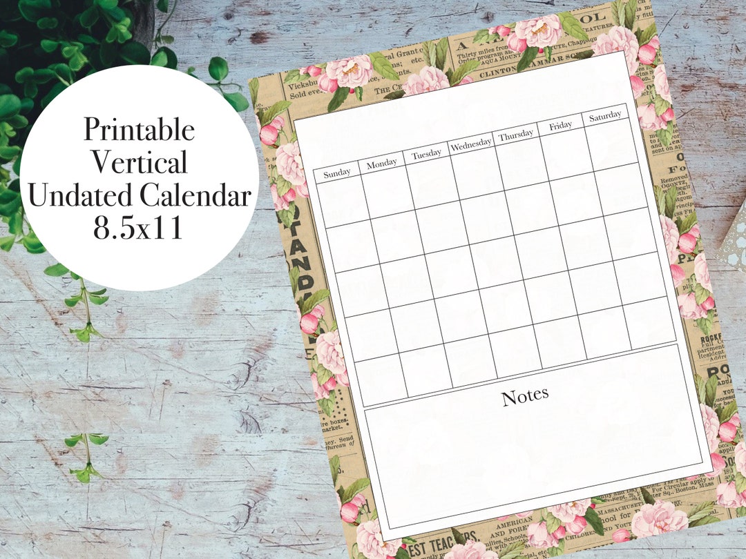 2023 Printable Calendar - Blank Monthly Calendar - Calendar Printable ...