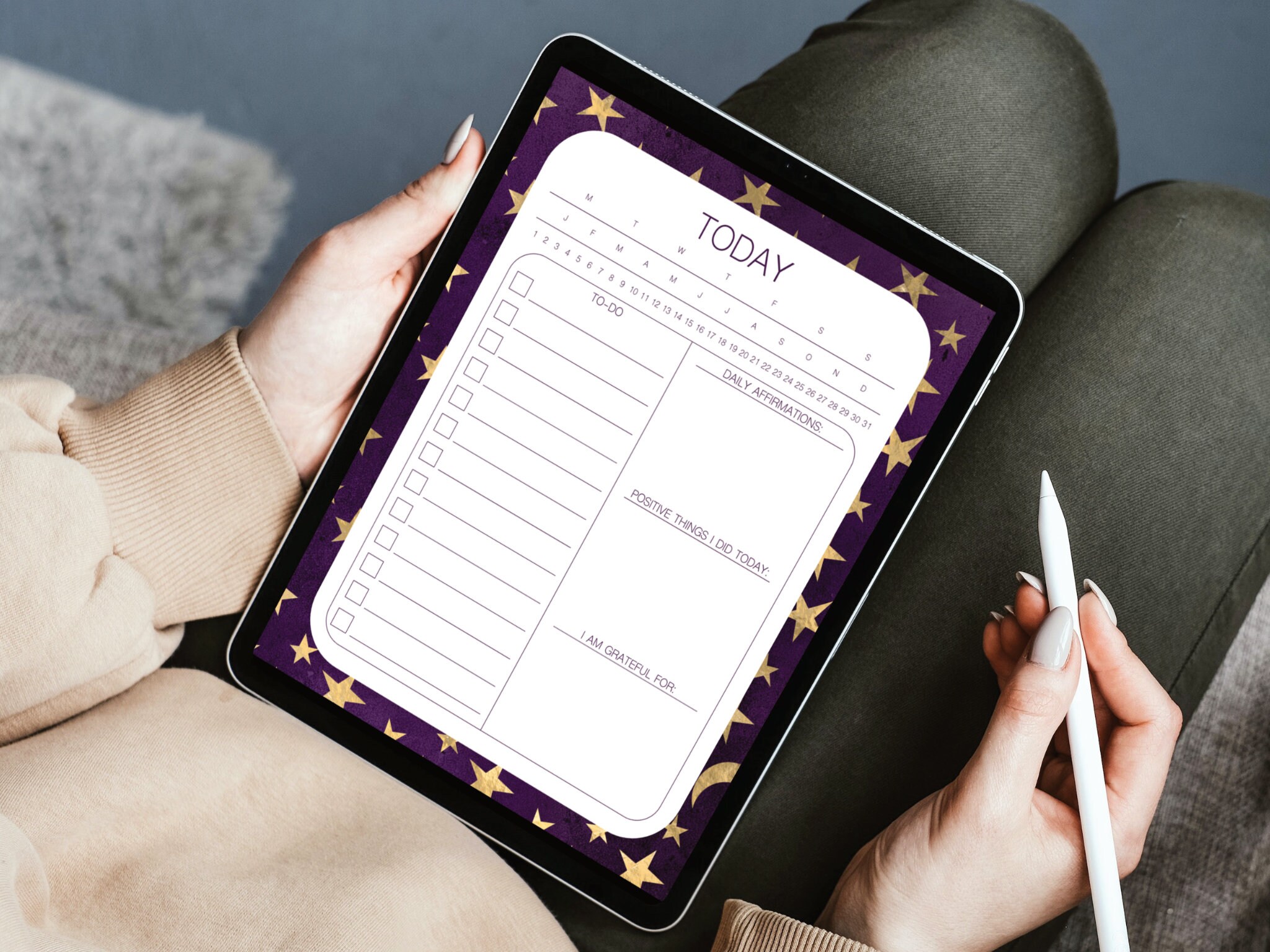 Daily Goodnotes Template Undated Digital Planner Page Digital Daily ...