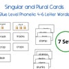 Singular and Plural Activity Cards Level 2 Blue Level, Montessori Shelf ...