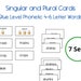 Singular and Plural Activity Cards Level 2 Blue Level, Montessori Shelf ...