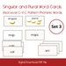 Singular and Plural Activity Cards, Montessori Shelf, Montessori ...