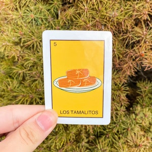 Lotería Sticker Tamales Mexican Food, Cool Sticker, Hydro Flask Sticker ...
