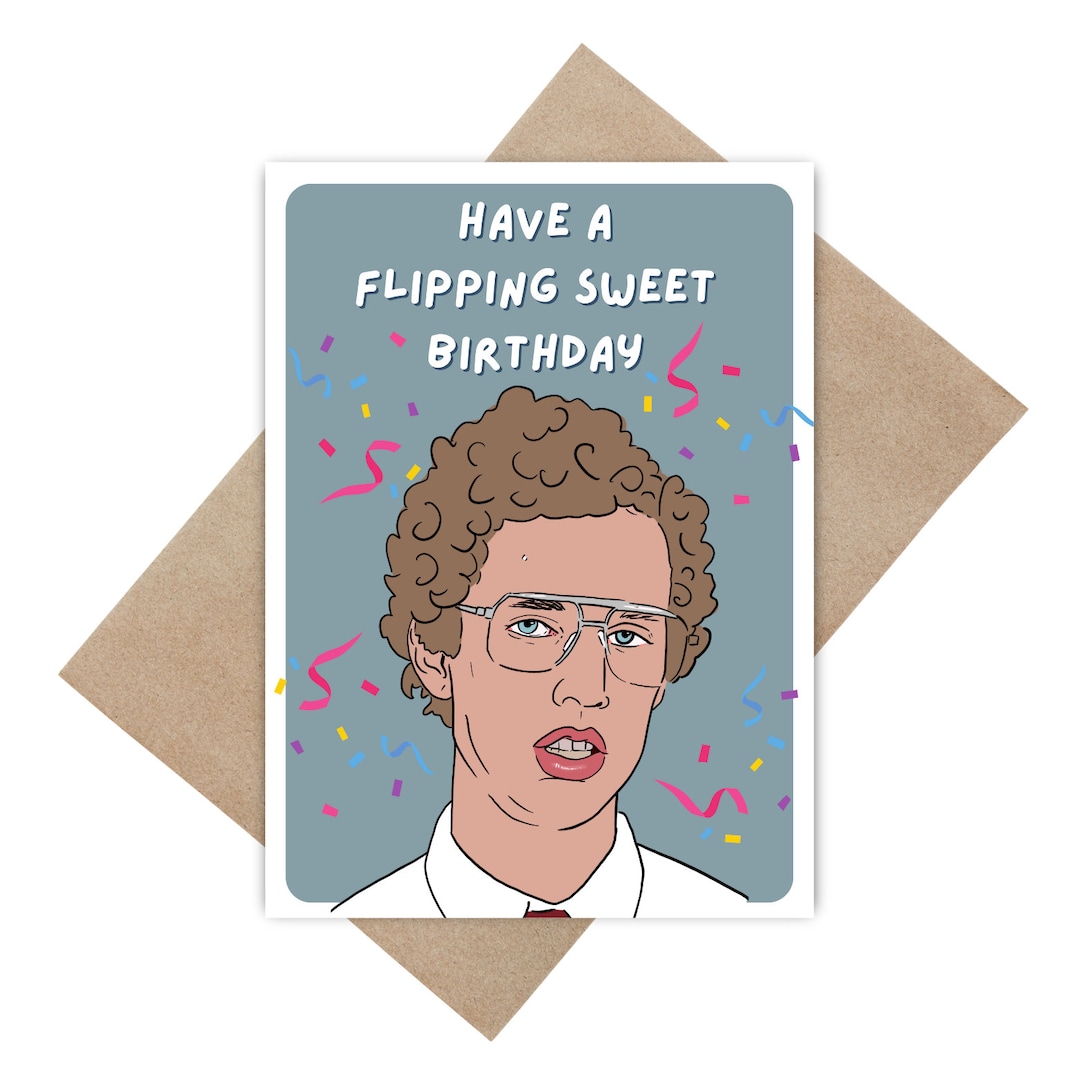 Napoleon Dynamite Birthday Card Tarjeta De Cumpleaños Graciosa, Funny ...