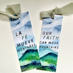Faith Christian Bookmark, Bookmark in Spanish, Bible Verse Bookmark ...