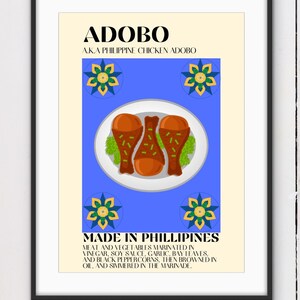 Adobo Filipino Food Print, Philippines Wall Art, Filipino Culture ...