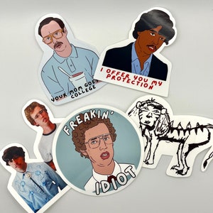 5 Pack Napoleon Dynamite Stickers, Funny Stickers, Vote for Pedro ...