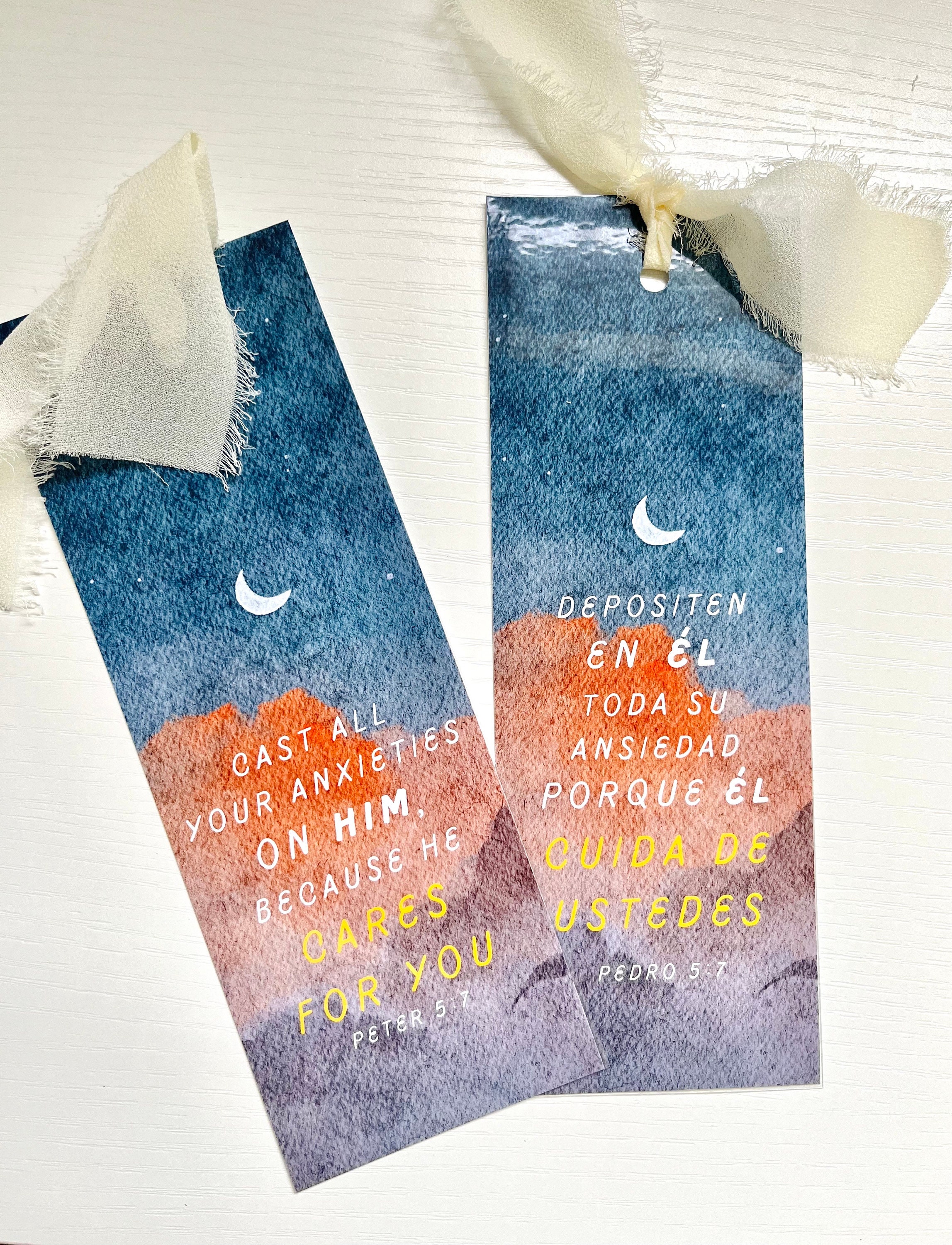 Bible Bookmark, Bookmark in Spanish, Bible Verse Bookmark, Bookmark for ...