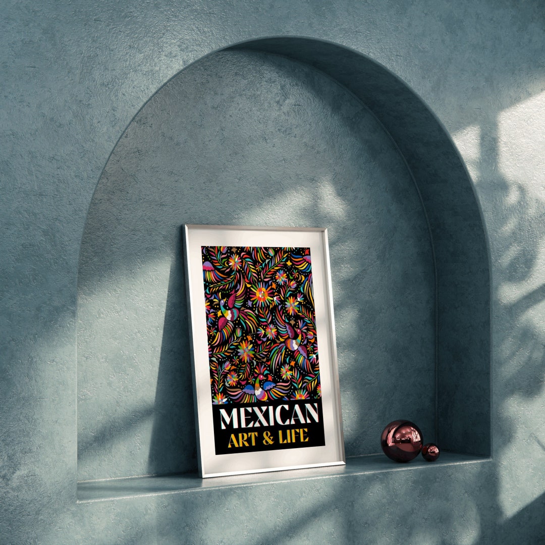 Mexican Art Print, Mexican Embroidery, Traditional, Arte Mexicano ...