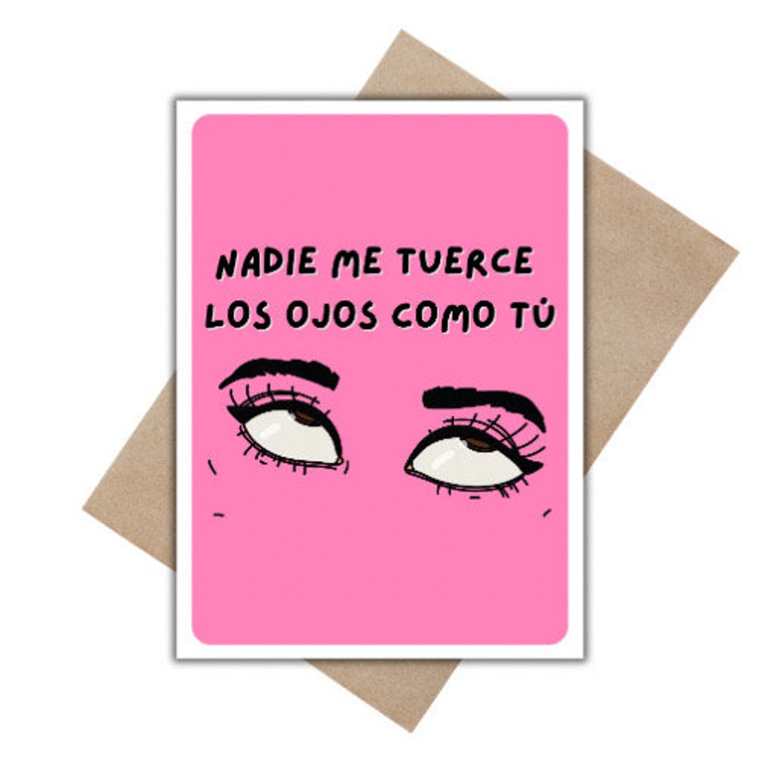 Funny Love Card, Tarjeta De San Valentín, Valentines Day Card, Spanish ...