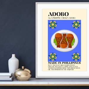 Adobo Filipino Food Print, Philippines Wall Art, Filipino Culture ...
