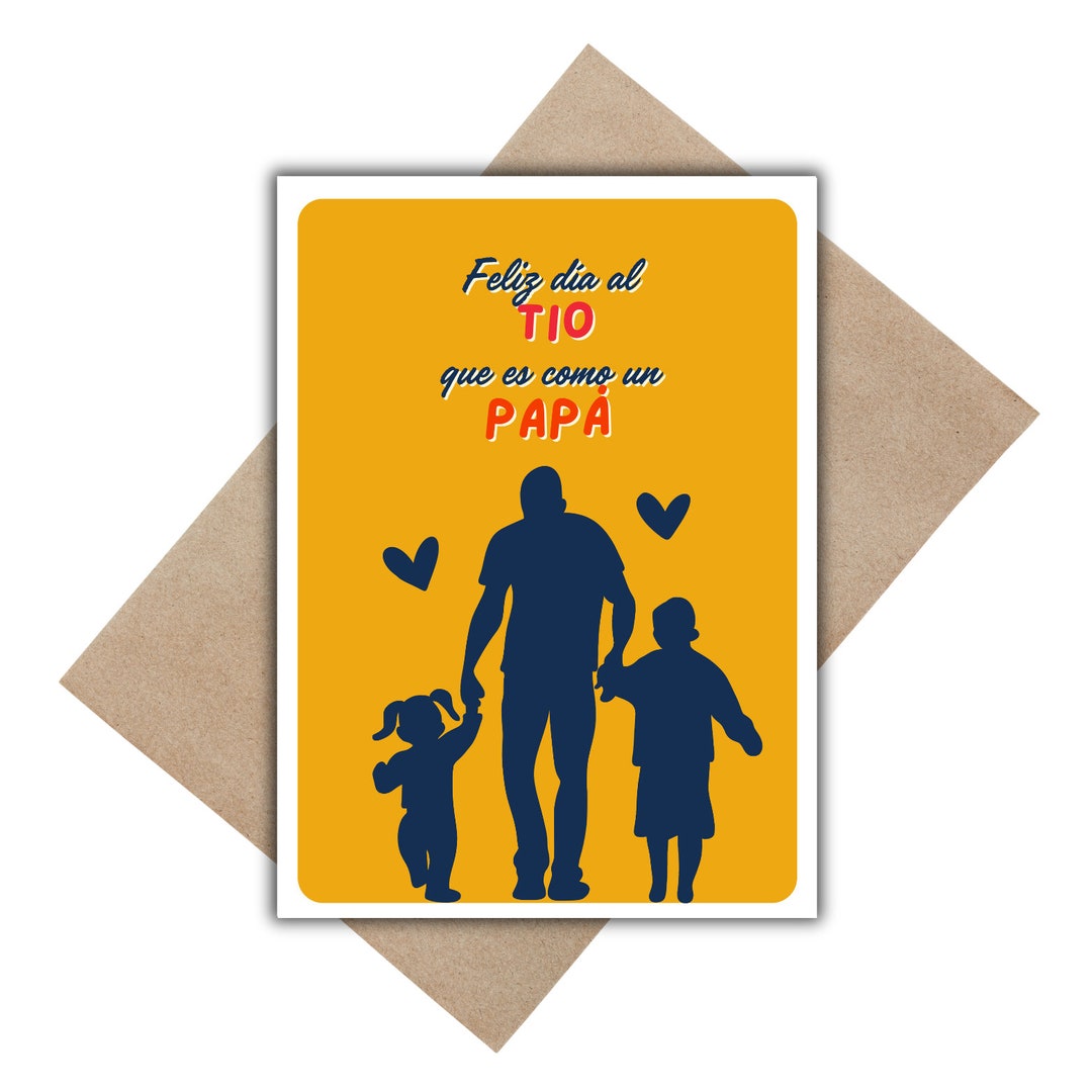 Tío/uncle Father’s Day Card, Tarjeta Día Del Padre, Funny Spanish ...