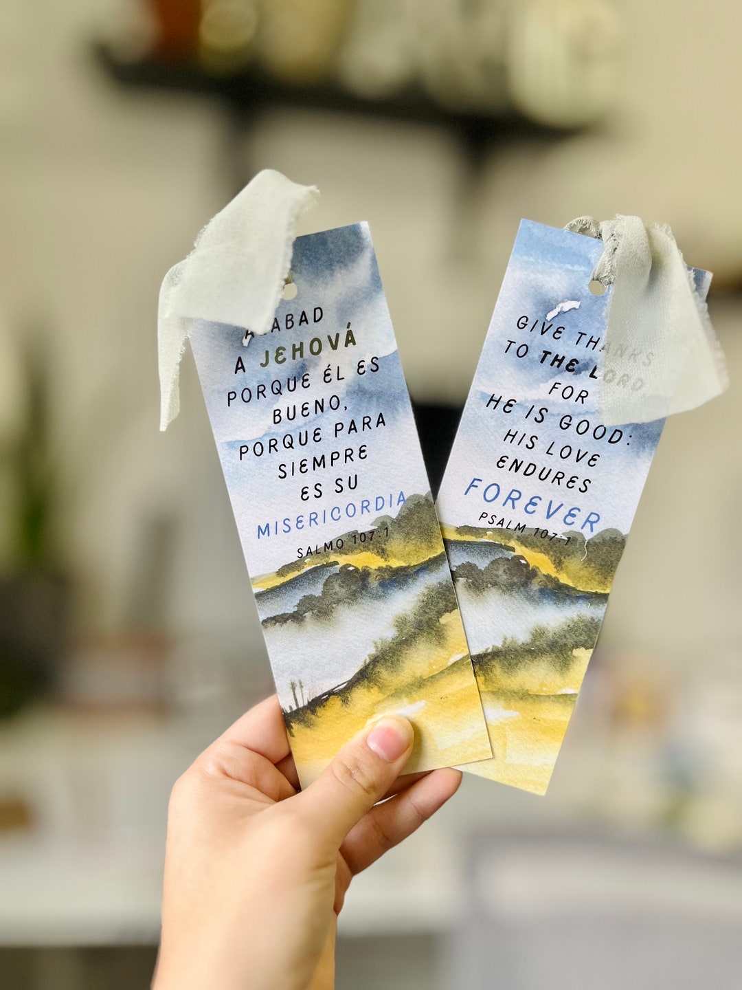 Bible Bookmark, Bookmark in Spanish, Bible Verse Bookmark, Bookmark for ...