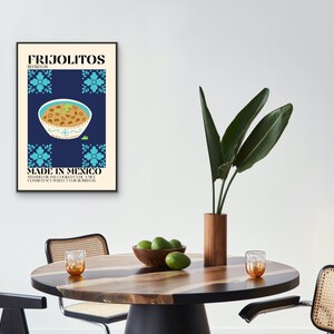 Frijoles Digital Print, Mexican Wall Art, Food Art, Kitchen, Home Decor ...