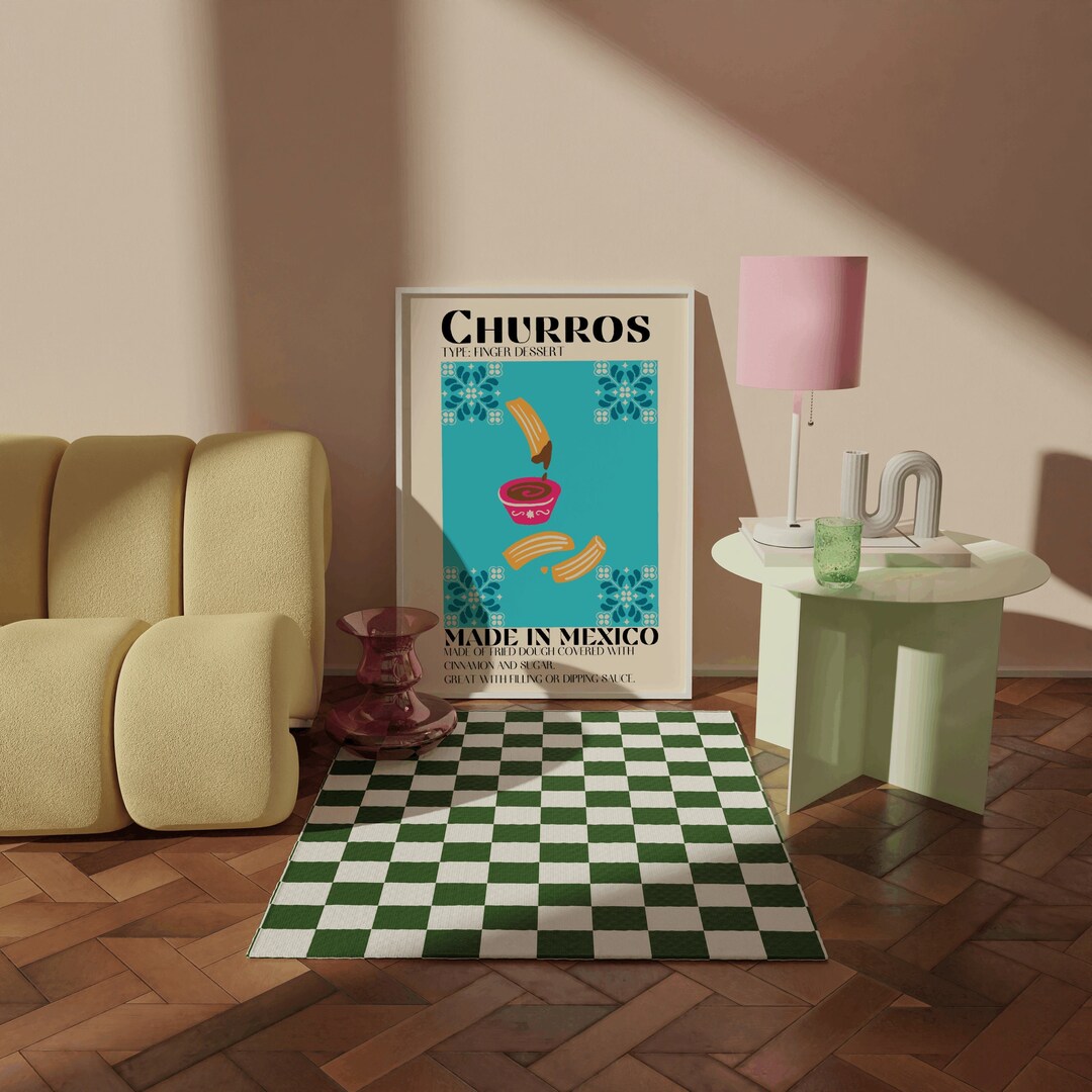 Churros, Mexican Art Digital Print, Mexican Food, Kitchen Wall Art ...
