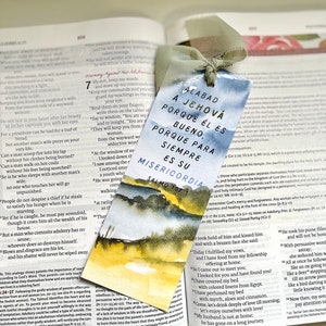 Bible Bookmark, Bookmark in Spanish, Bible Verse Bookmark, Bookmark for ...