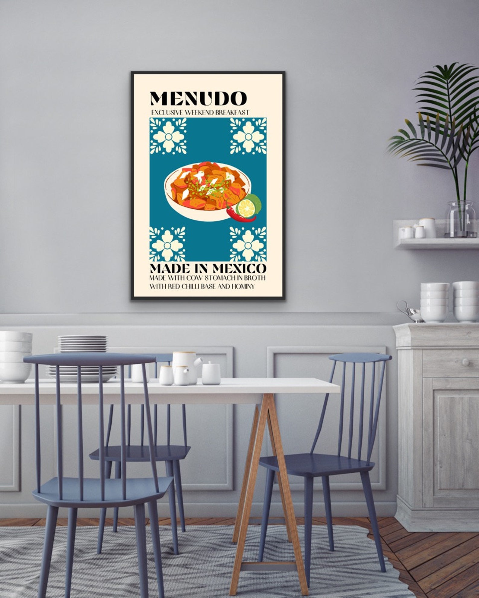 Menudo MEXICAN HOME DECOR, Mexican Food Poster, Wall Art, Kitchen ...