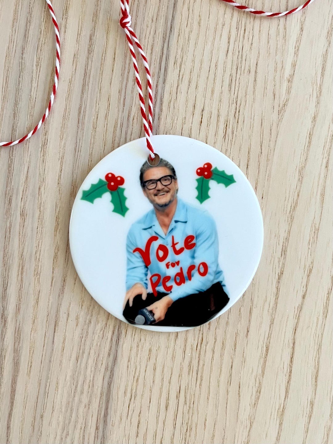 Pedro Pascal Christmas Ornament, Funny Christmas Ornament, Unique ...