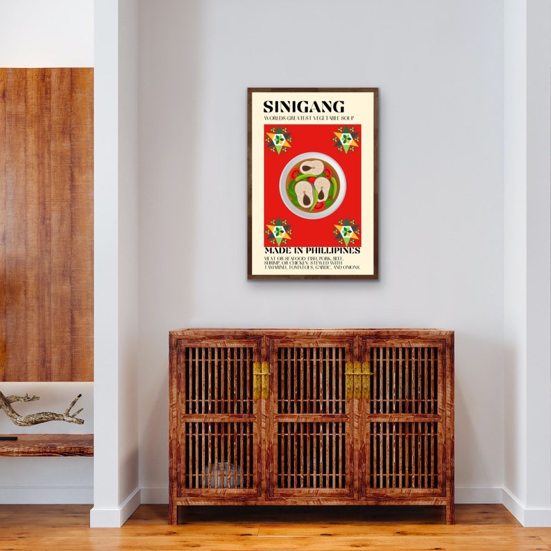 Sinigang Filipino Food Wall Art Print, Philippines Culture Traditional ...
