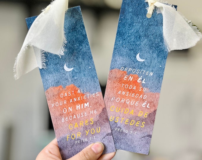 Bible Bookmark, Bookmark in Spanish, Bible Verse Bookmark, Bookmark for ...
