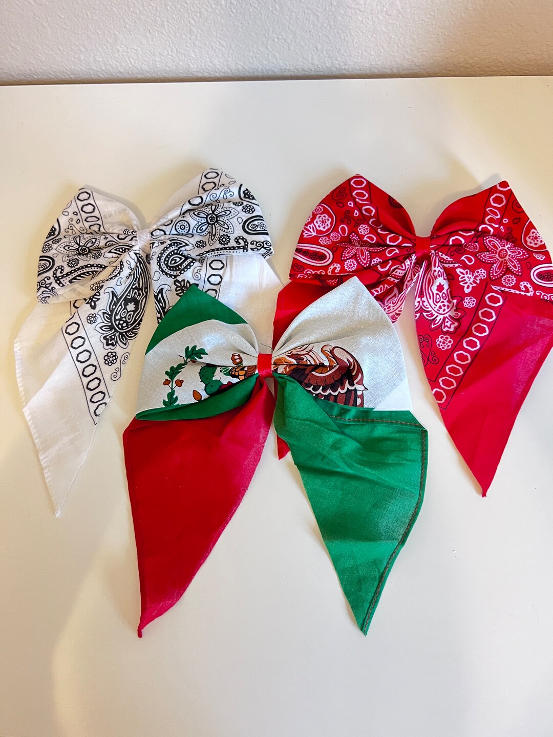 Mexican Bow for Independence Day 16 Septiembre Moño Mexico - Etsy