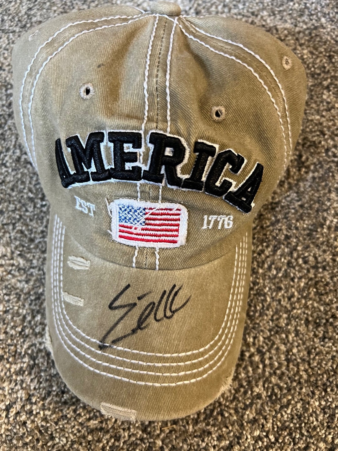 Eric Church Signed Trucker Style Hat - Etsy