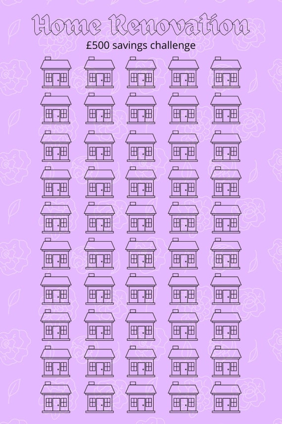 Home Renovation Savings Challenge - Etsy
