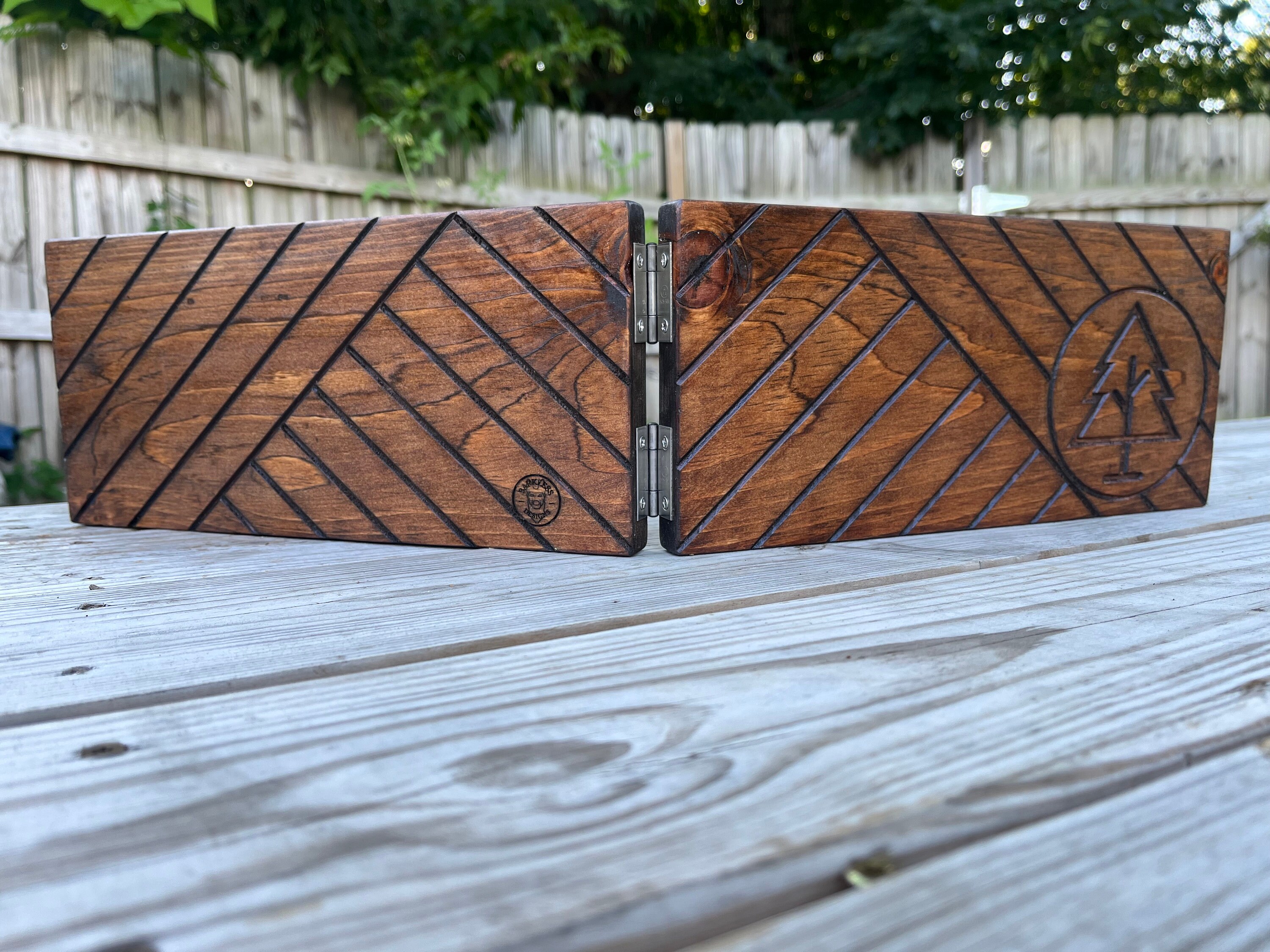 Mancala Board, Tree Design, Handmade With Glass Stones - Etsy