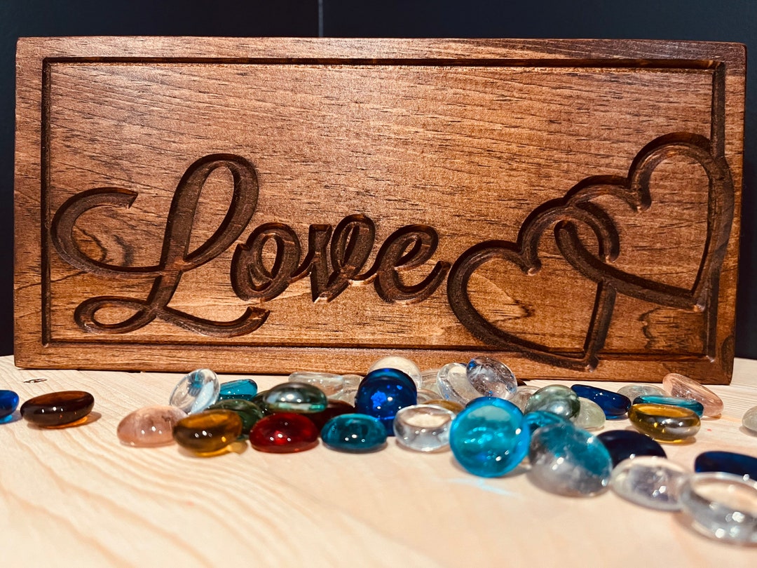 Mancala Board, Love Design, Handmade With Glass Stones - Etsy