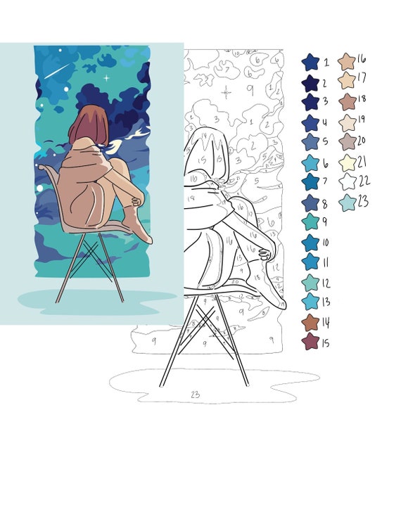 101 PRINTABLE Paint/color by Numbers - Etsy