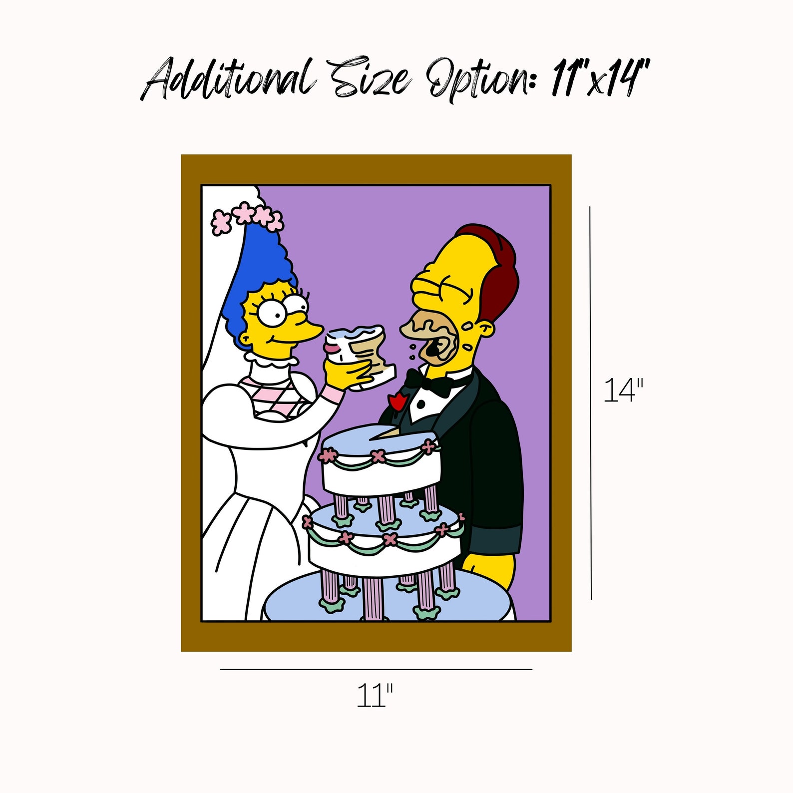 Homer & Marge Simpson Wedding Photo Digital Art Print - Etsy