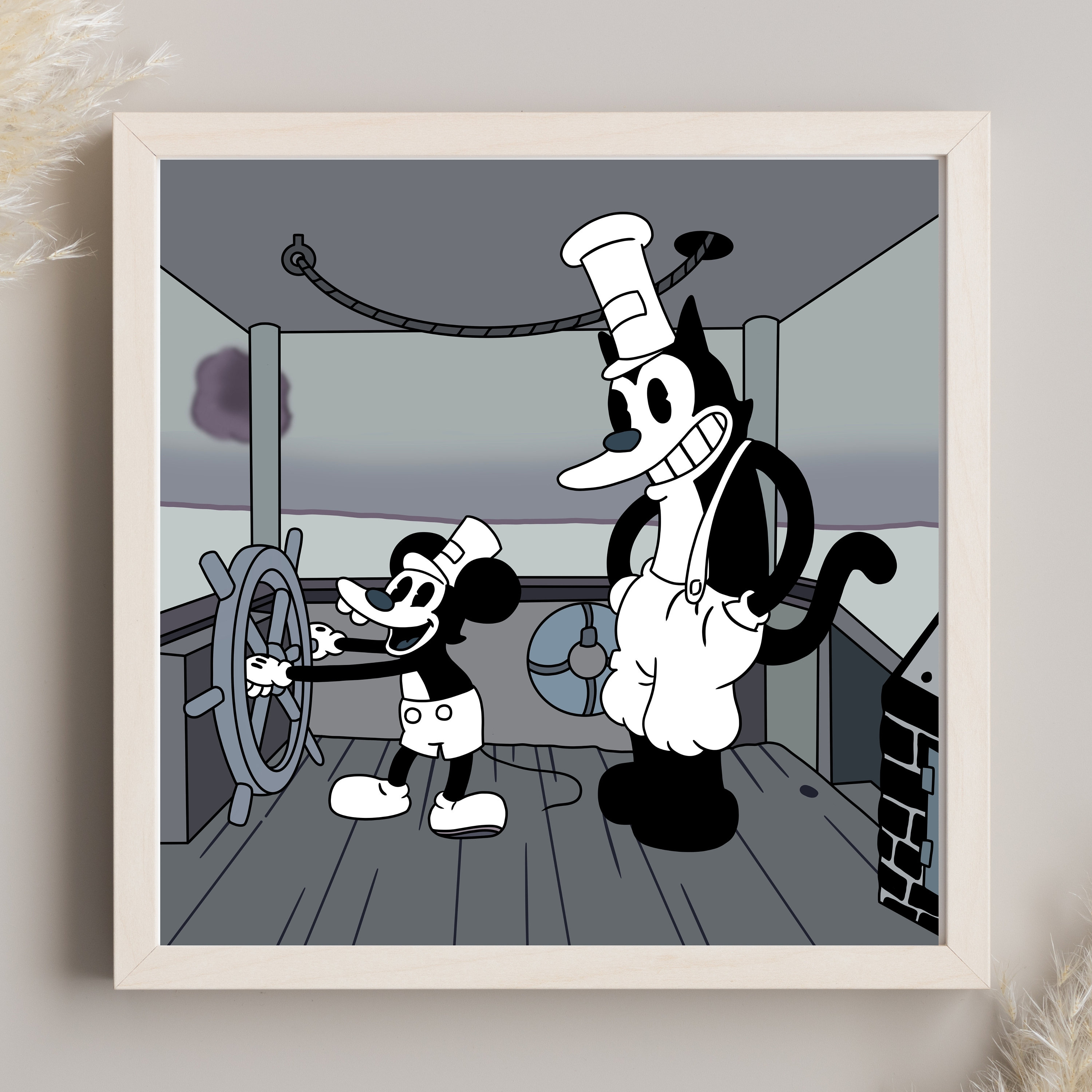 Steamboat Itchy & Scratchy Digital Art Print Instant Download Printable ...