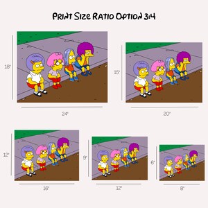 Bart on the Road Wigs, Simpsons Digital Art Print | Instant Download ...