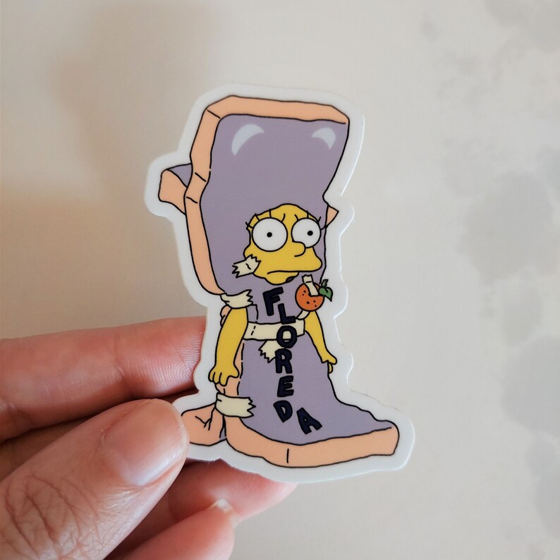 Lisa Simpson Vinyl Sticker Floreda Idaho Costume Matte - Etsy