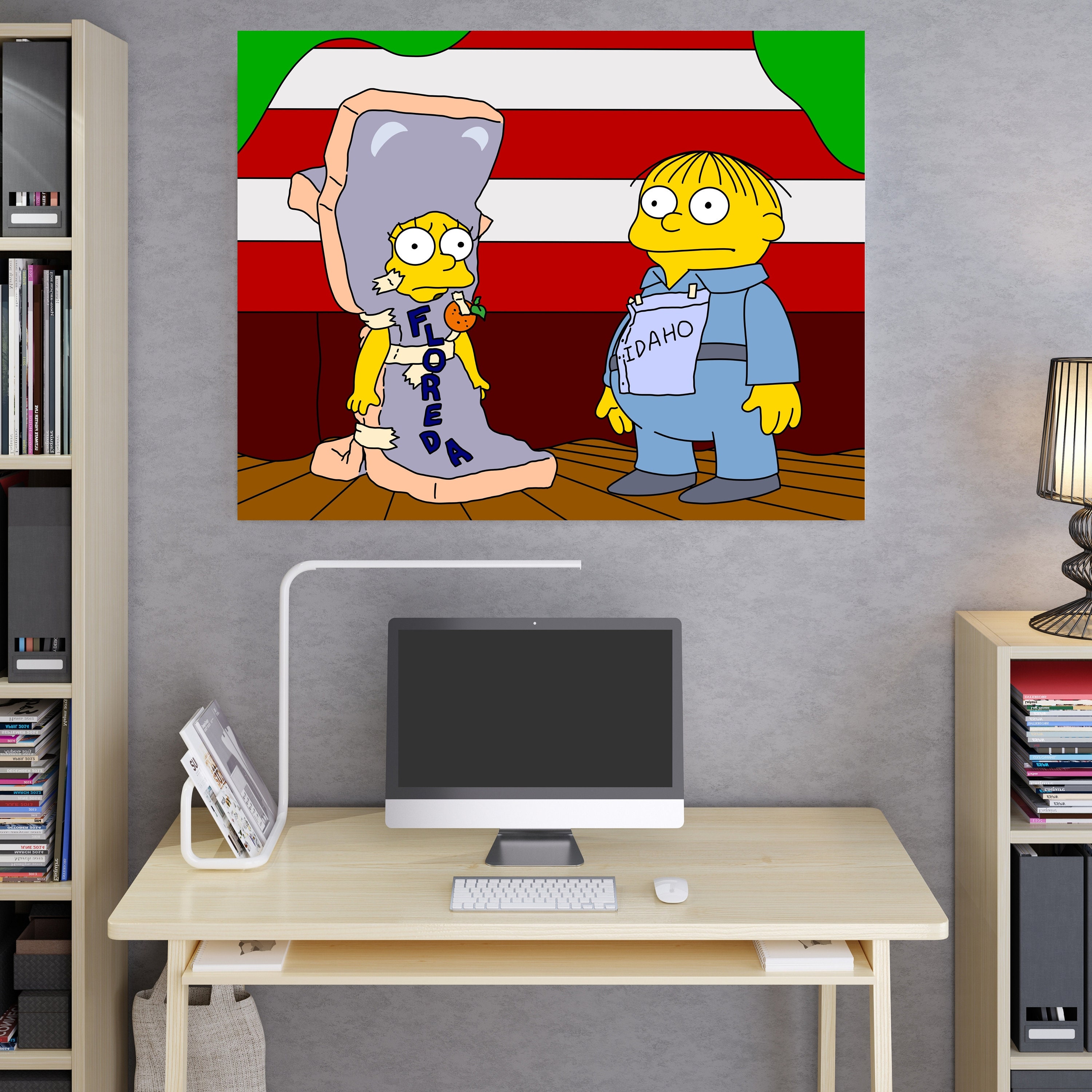 Lisa Simpson Floreda Idaho Ralph Wiggum Simpsons Digital Art - Etsy