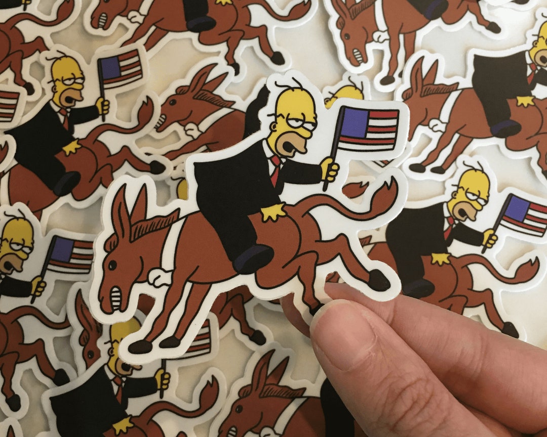 Homer Simpson Local Man Ruins Everything, Vinyl Sticker | Matte Vinyl ...