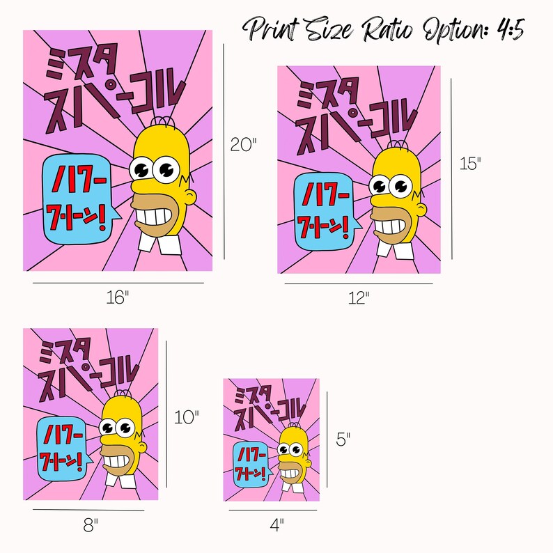 Mr. Sparkle Digital Art Print Homer Simpson Digital Artwork | Etsy