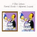 Homer & Marge Simpson Wedding Photo, Digital Art Print Instant Download ...