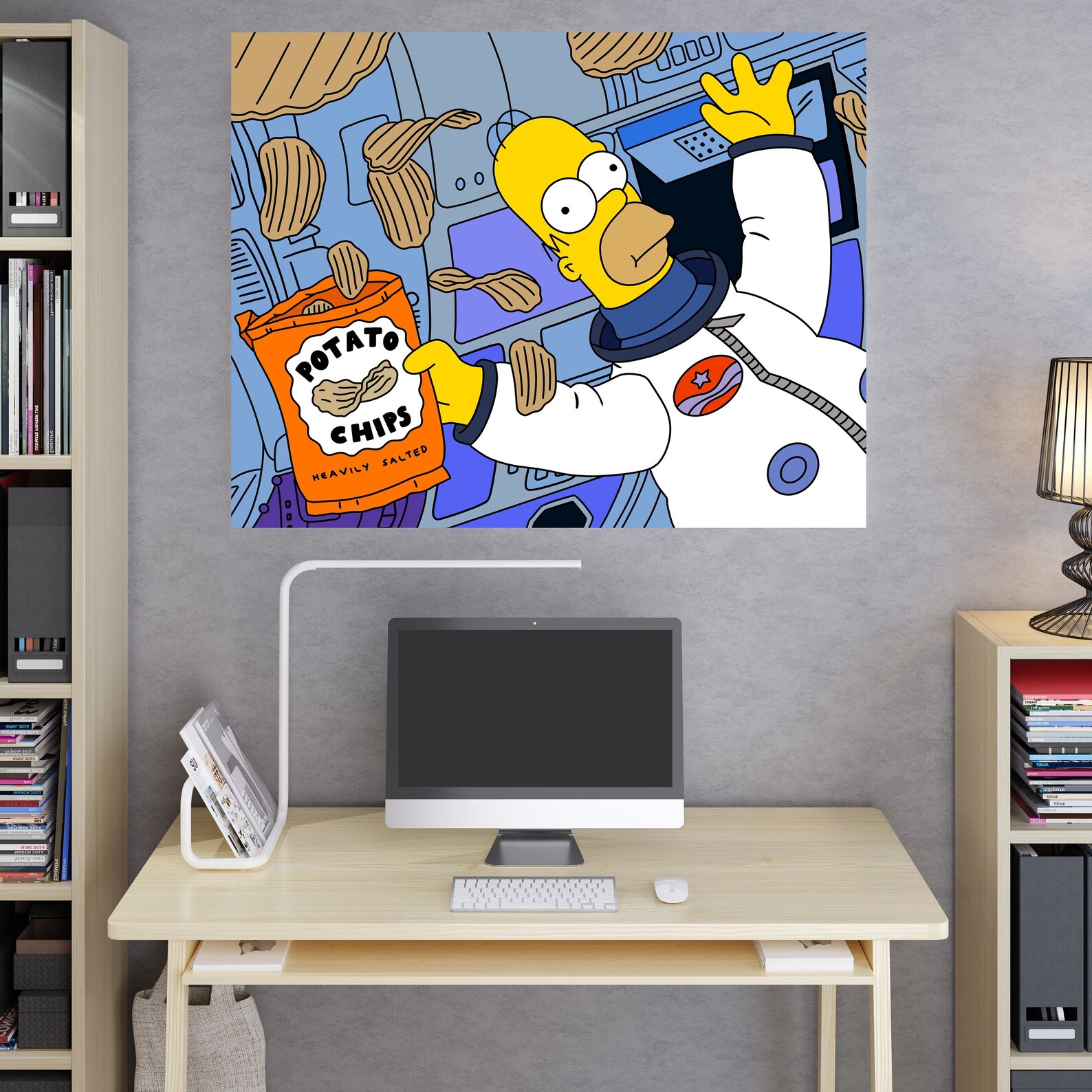 Homer Simpson in Space Digital Art Print Instant Download Printable ...