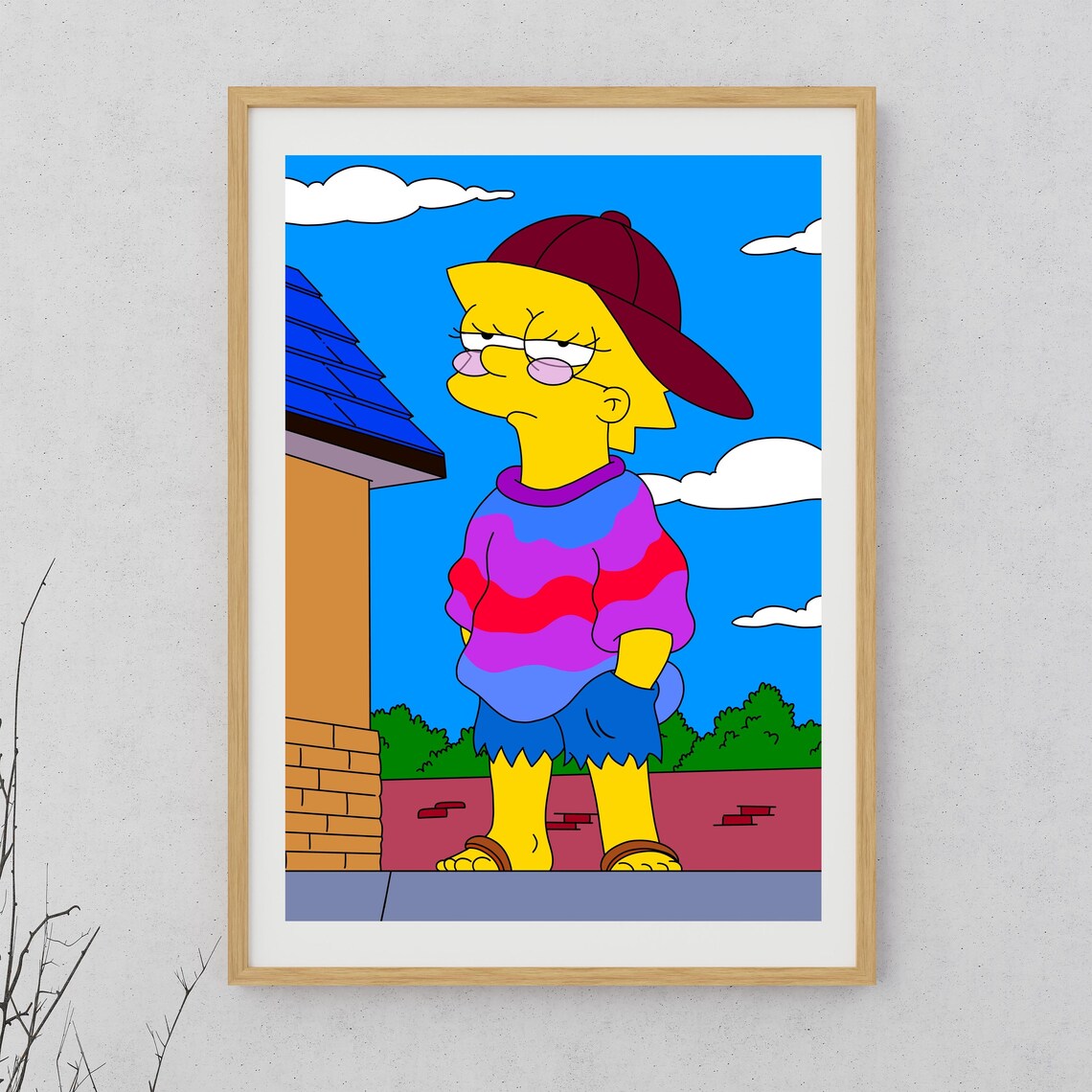Cool Lisa Digital Art Print Lisa Simpson Digital Artwork - Etsy