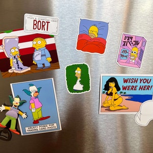 Bort License Plate Magnet, Simpsons Magnet | Fridge, Locker, Whiteboard ...