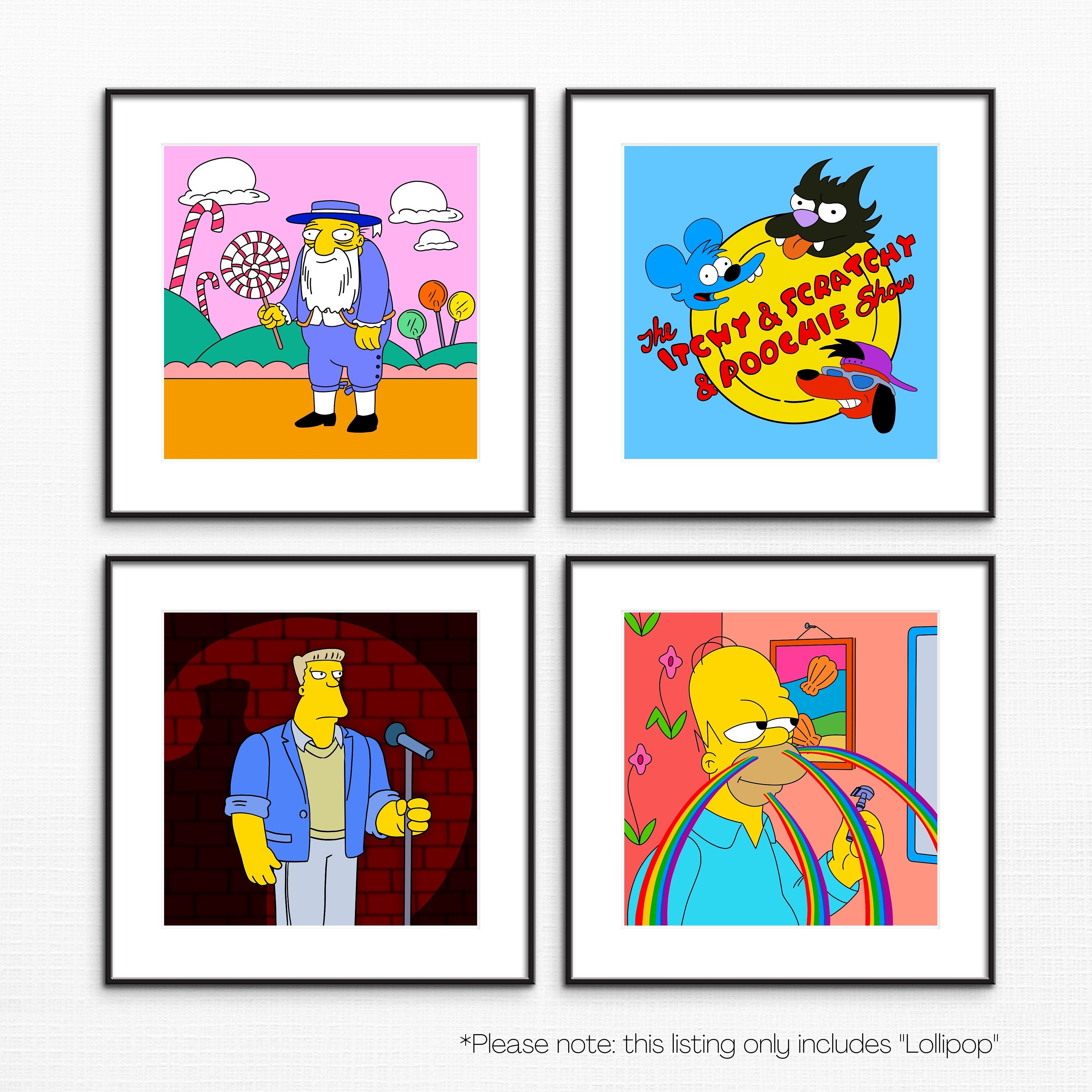 Simpsons Lollipop Jasper Digital Art Print Instant Download - Etsy