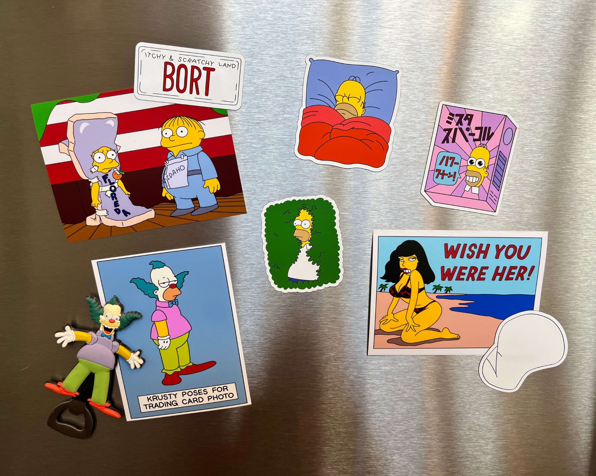 Mr. Sparkle Magnet, Homer Simpson Magnet Fridge, Locker, Whiteboard ...