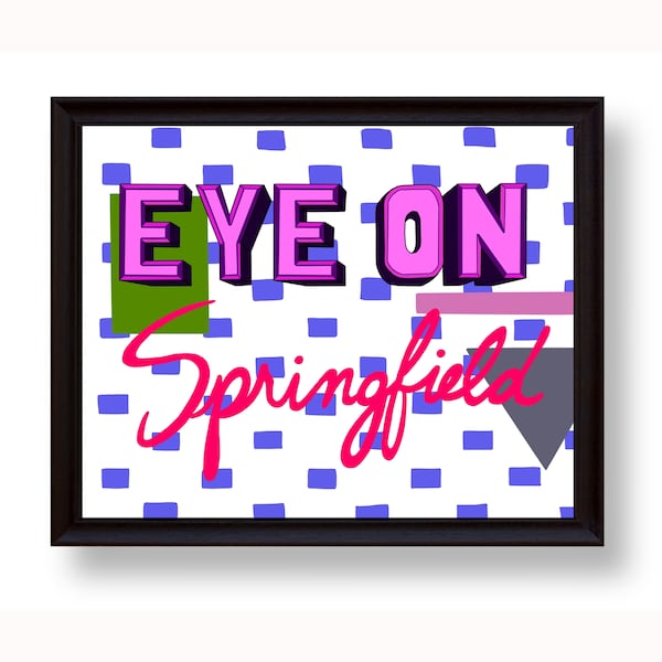 Simpsons Springfield Poster - Etsy