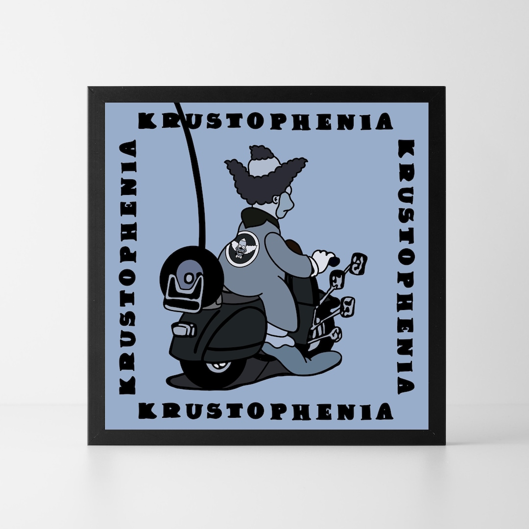 Krusty the Clown, Krustophenia Simpsons Digital Art Print | Instant ...