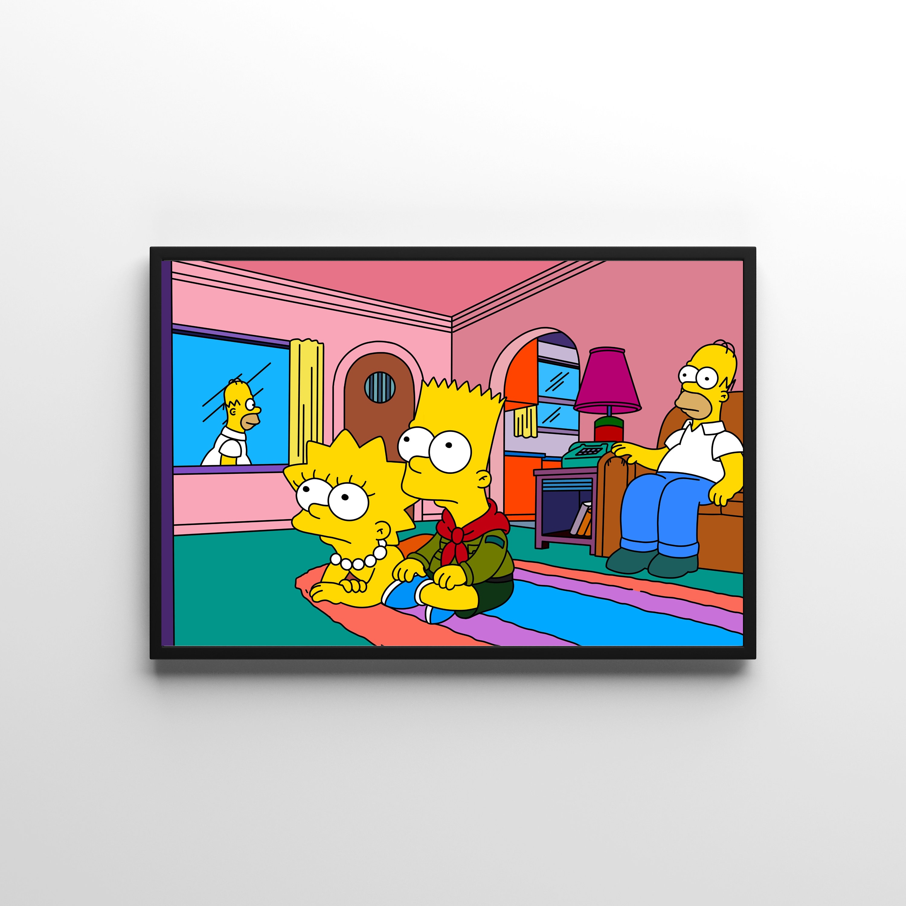 Simpsons Family, Cartoons Realistic Digital Art Print Instant Download ...